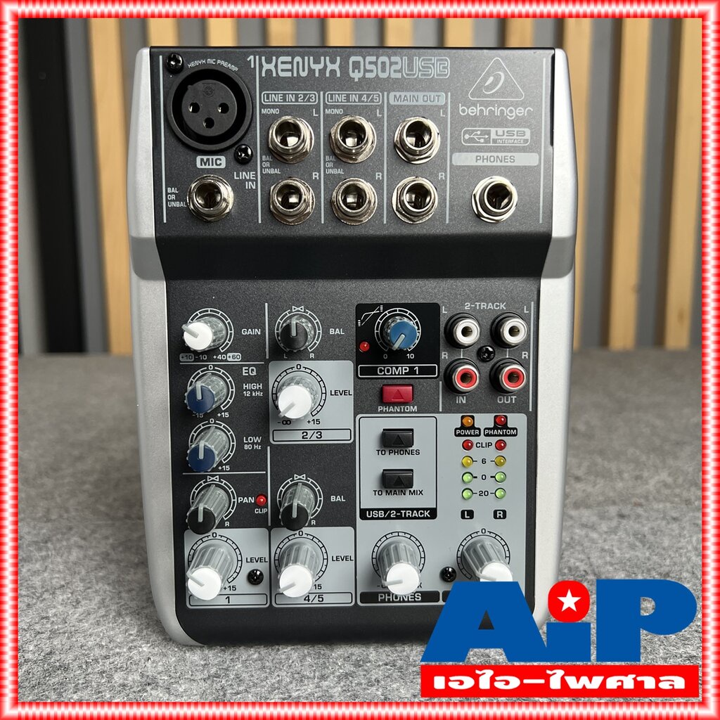 BEHRINGER XENYX Q502 USB mixer XENYX-Q502USB (มิกเซอร์ Q 502 USB ขนาด 5 ...