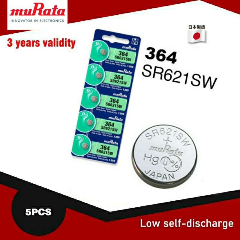 Murata(sony)621 sr621sw 364 Lr621 1.5vแท้ | Shopee Thailand