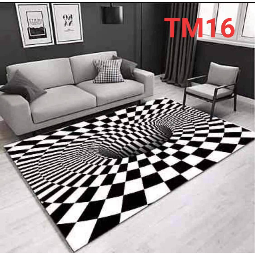 พรม พรมปูพื้นขนาด 3.5ฟุต120x160cmพรมในห้องนั่งเล่น พรมปูพื้นกำมะหยี่ ...