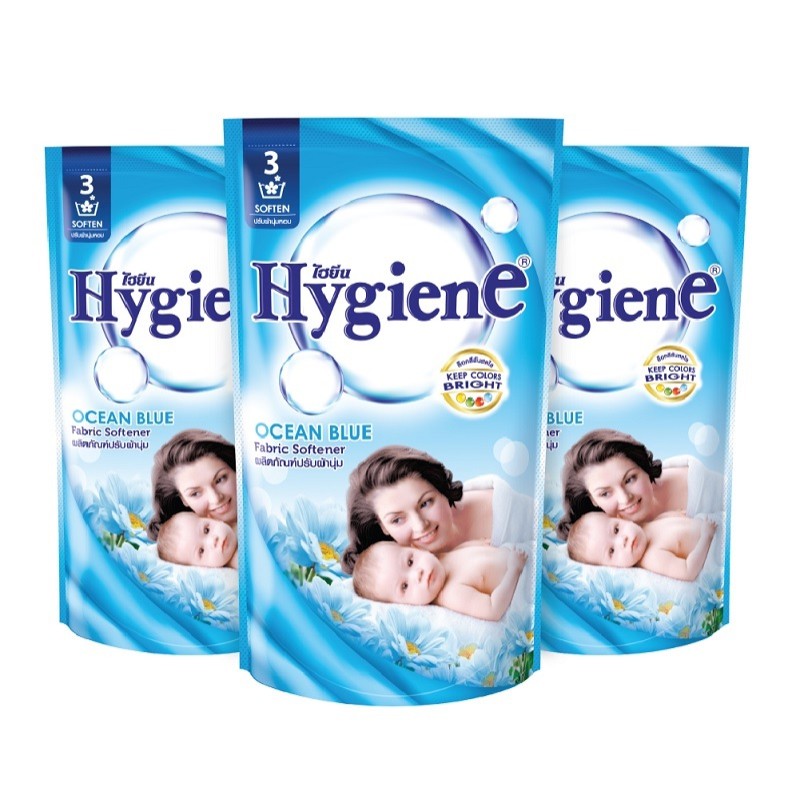 ผลิตภัณฑ์ปรับผ้านุ่ม ไฮยีน Hygiene กลิ่น Ocean Blue สีฟ้า ขนาด 600มล. ...