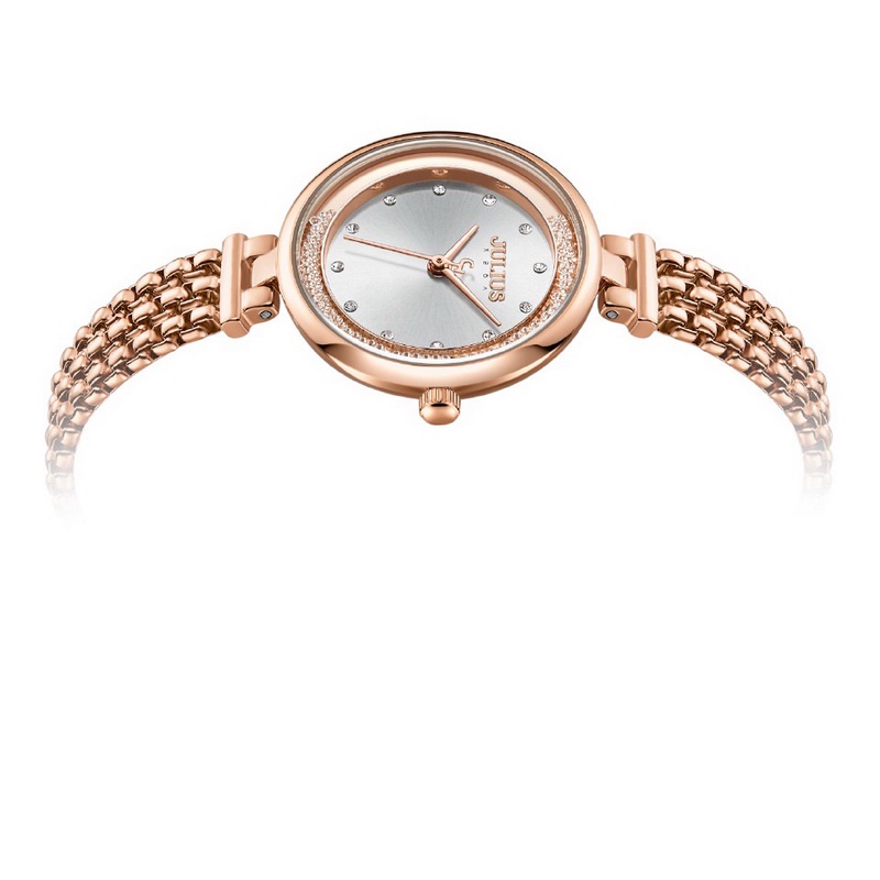 Julius นาฬิกาข้อมือผู้หญิง JA-1285 สแตนเลสสตีล หน้าปัดกลม แบรนด์เกาหลี ...