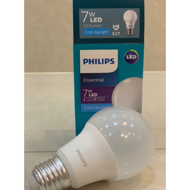 New! Package Philips Essential LED Bulb 7W Daylight รุ่น เอสเซเชียล ...