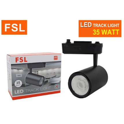 โคมแทรคไลท์ (สีดำ) FSL-TRACK-LIGHT-35W-BL แสงขาวและแสงวอร์มไวท์ ...