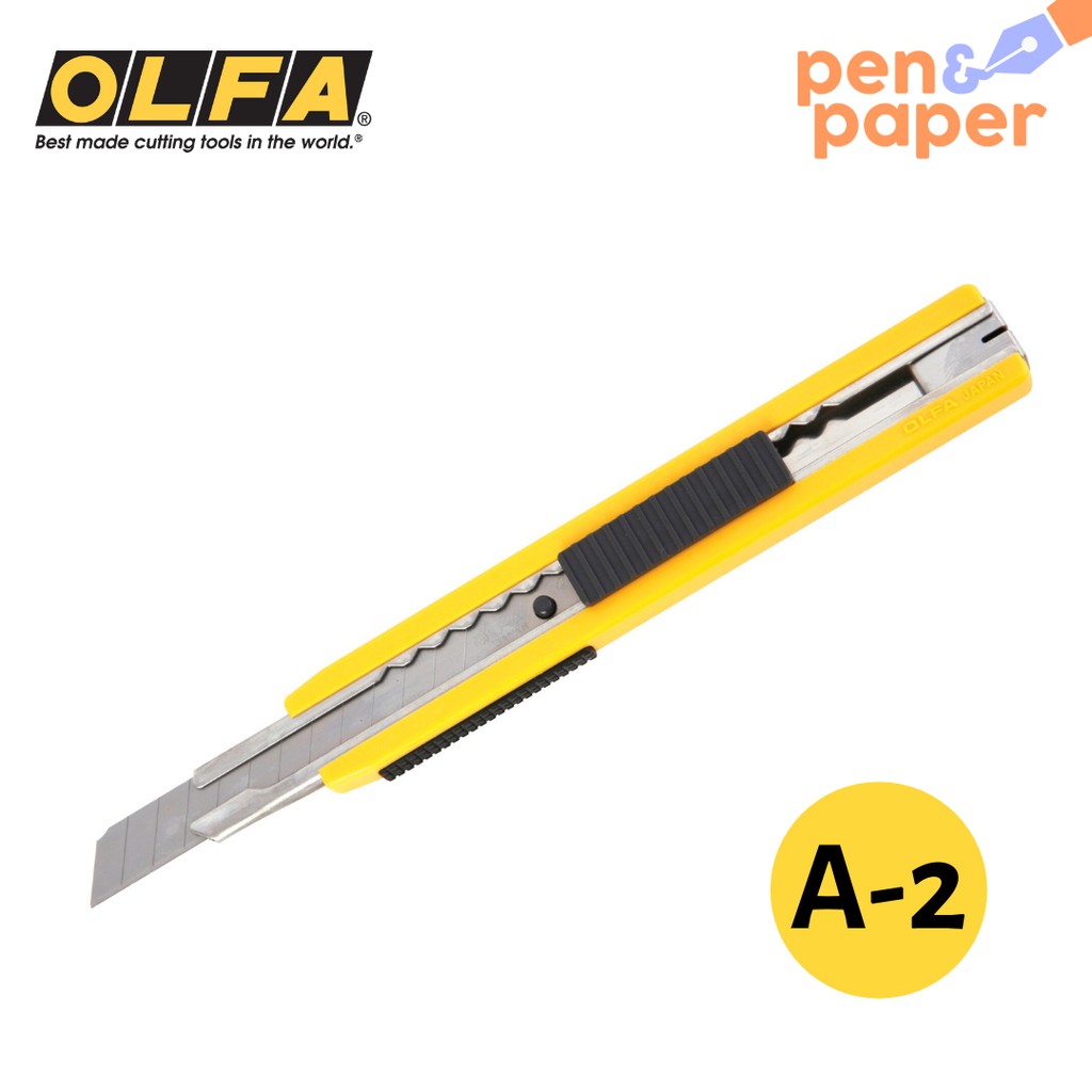 คัตเตอร์ OLFA รุ่น A-2 Cutter Knife Olfa A-2 มีดคัตเตอร์ โอฟ่า A2 มีดตัดกระดาษ ใบมีดสแตนเลส ...