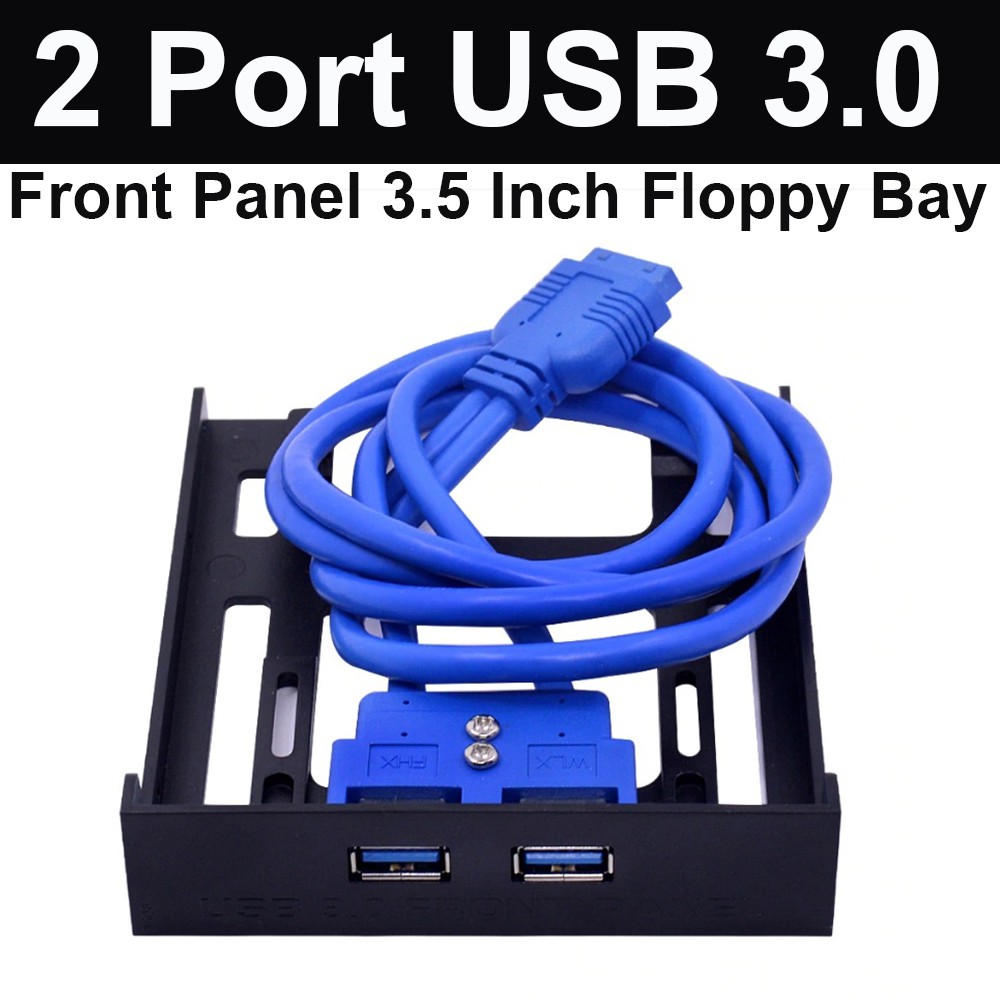 2 Port USB 3.0 Front Panel 20 Pin USB3.0 Hub Expansion Bay Adapter ...