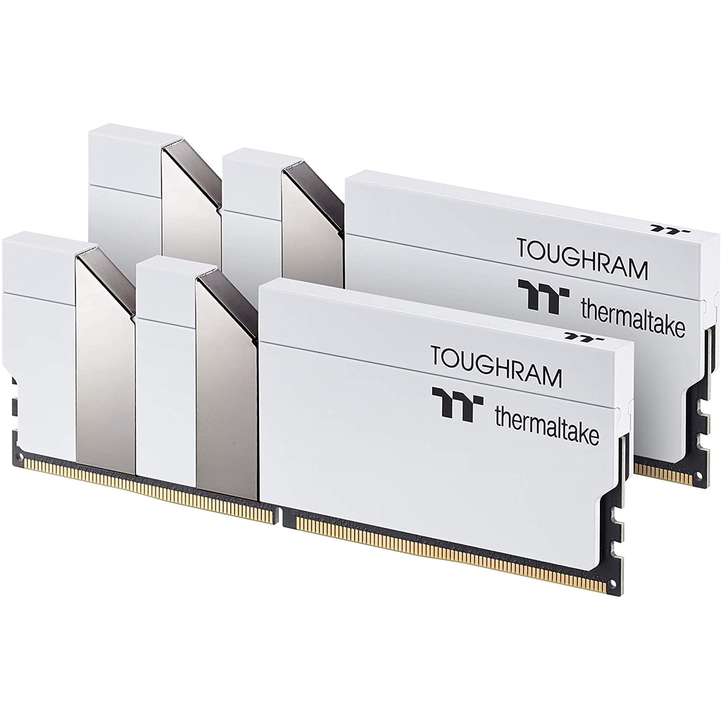 16GB (8GBx2) DDR4/3600 RAM PC (แรมพีซี) THERMALTAKE TOUGHRAM WHITE ...