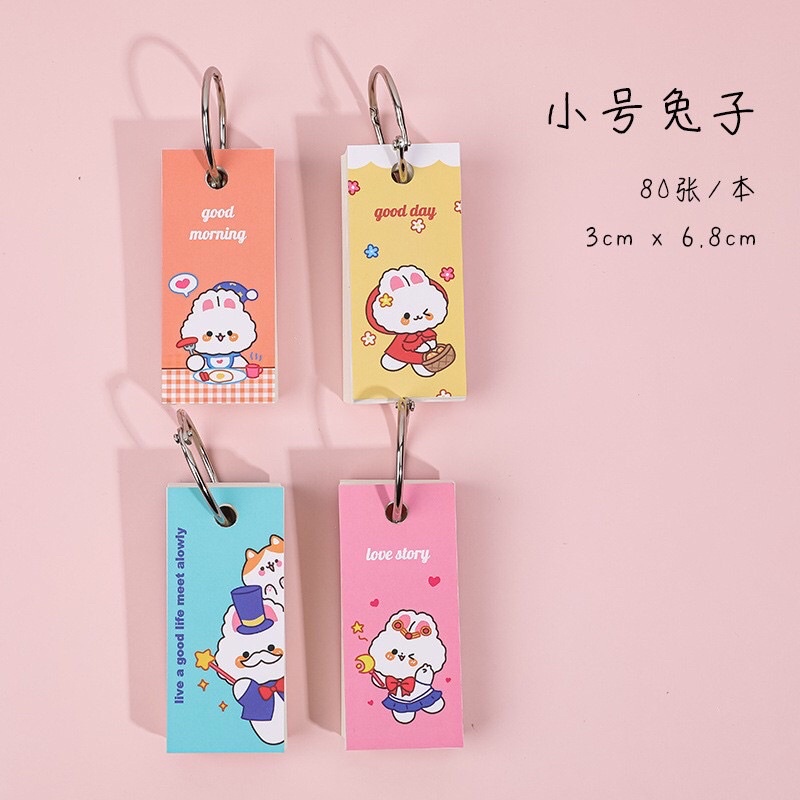 สมุดจดคำศัพท์(flash card)พร้อมส่ง มีห่วงให้ ขนาด 3x7 cm | Shopee Thailand