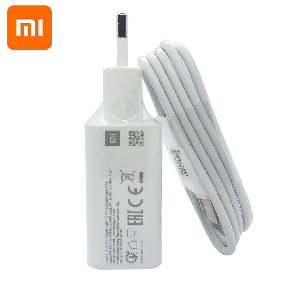 Xiaomi Redmi Ultra หมายเหตุ 9 9s Quick Charger USB EU Plug 27w อะแดปเต ...