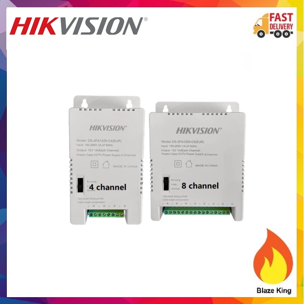 Hikvision DS-2FA1225-C4 4A / DS-2FA1205-C8 5A POWER SUPPLY HIKVISION PSU 4CH / 8CH POWER SUPPLY ...