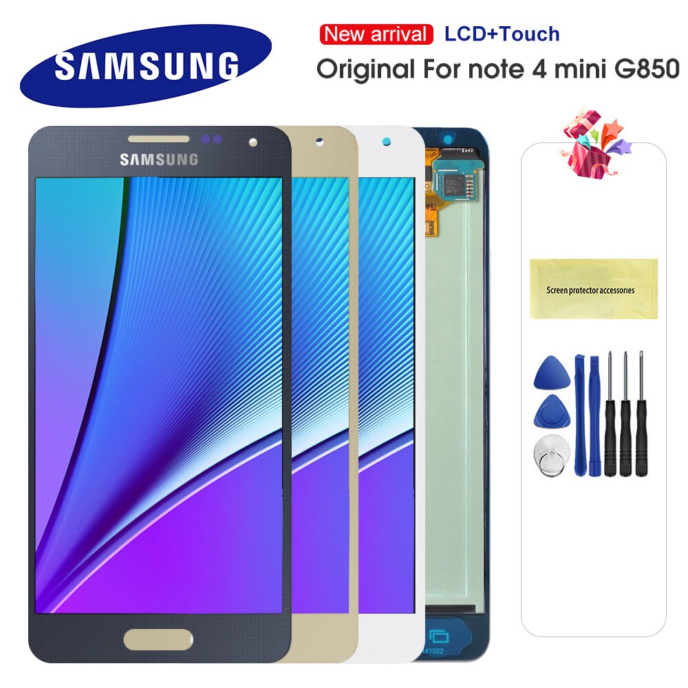 อะไหล่หน้าจอสัมผัส LCD 100% สําหรับ Samsung Galaxy Note 4 Mini Alpha ...