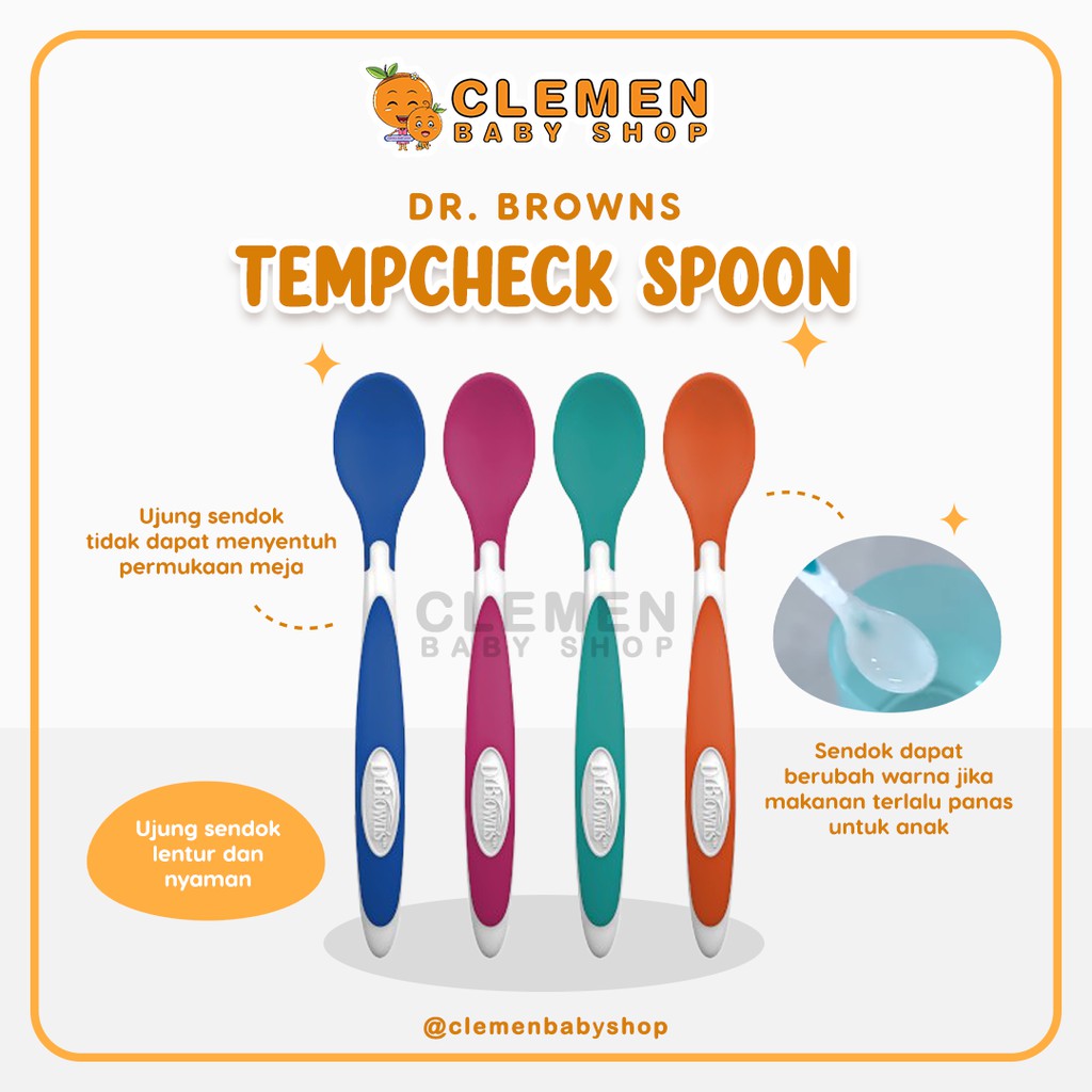 ดร. ช้อน Tempcheck สีน้ําตาล (บรรจุ 4 ชิ้น) | Shopee Thailand