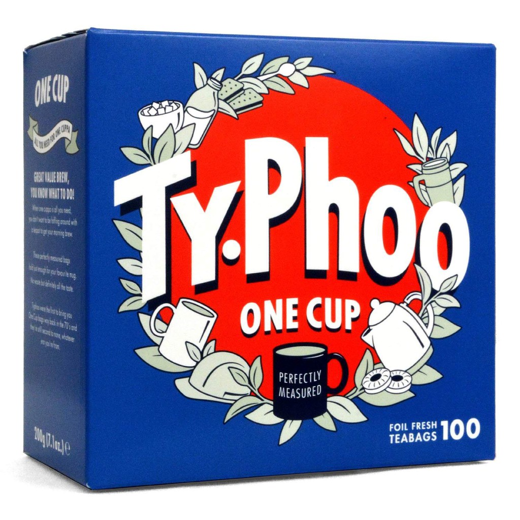 Typhoo One Cup (100 Tea Bags) - ไทฟู วัน คัพ (ชาดำ 100 ถุง) | Shopee ...