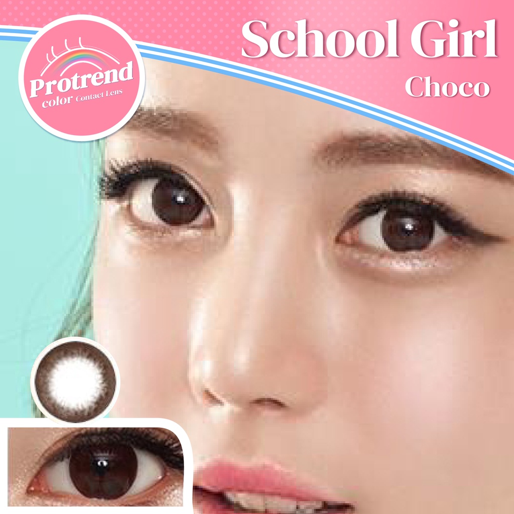protrendcolor : คอนแทคเลนส์ รุ่น School Girl Choco | Shopee Thailand