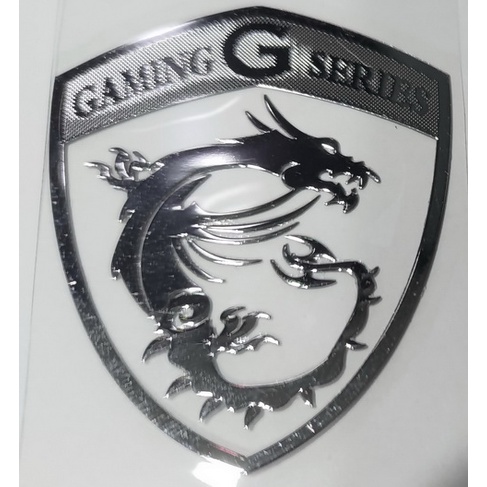 Laptop & PC Casing MSI Gaming Logo สติ๊กเกอร์ตกแต่งเมทัลลิก | Shopee ...