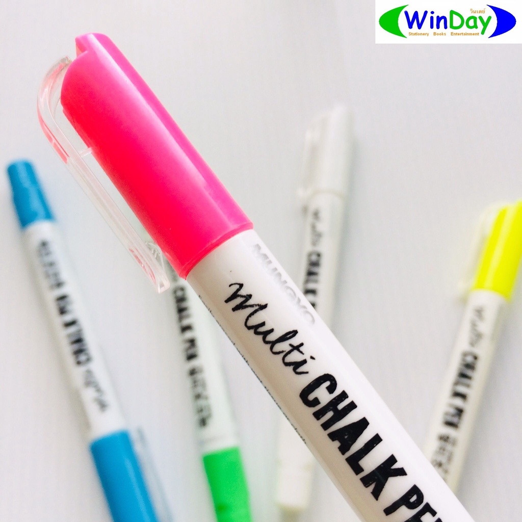 ปากกา ปากกาชอล์ค MUNGYO ปากกาชอล์ค 5สี Multi CHALK PEN | Shopee Thailand