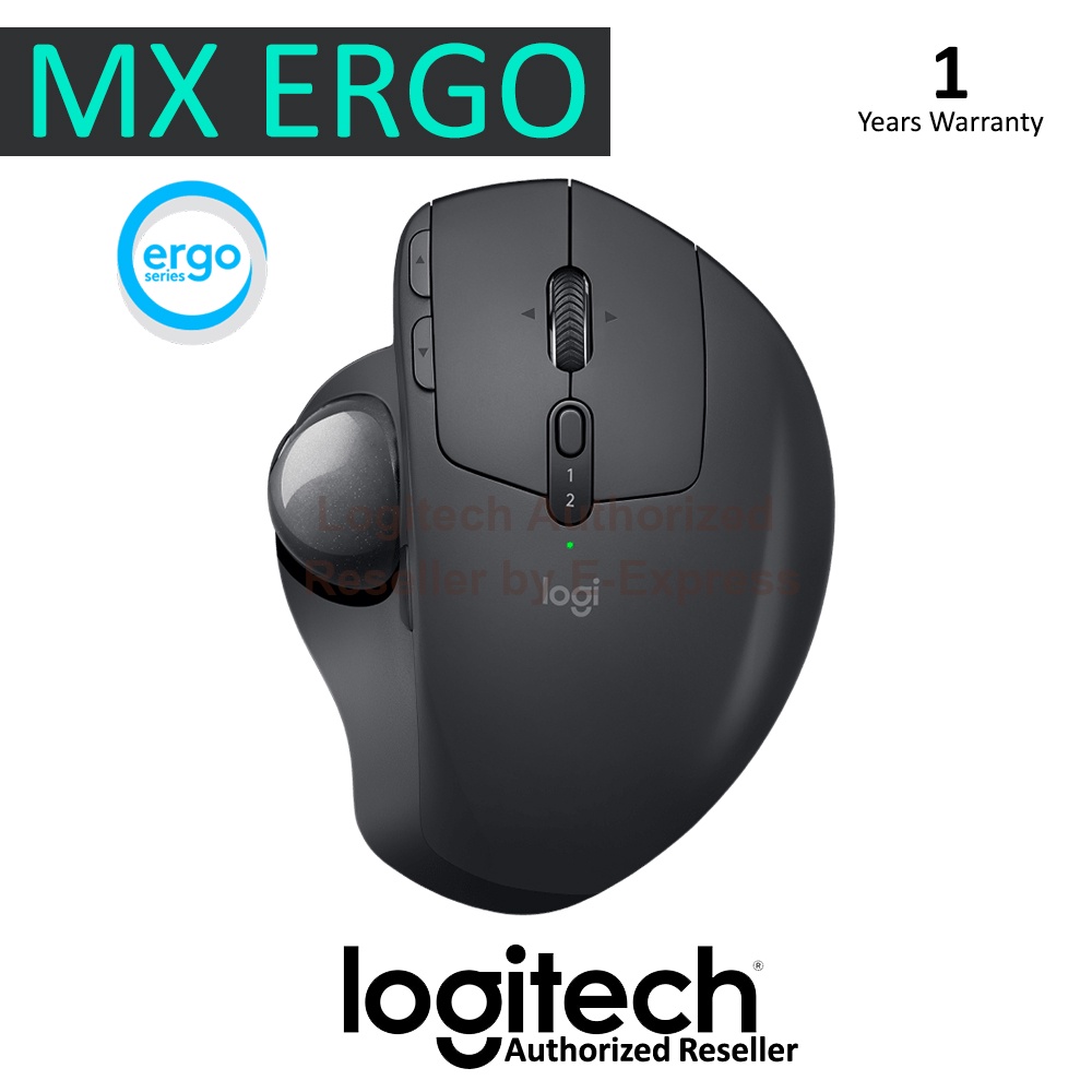 Logitech MX ERGO Advanced Wireless Trackball Mouse ประกันศูนย์ 1ปี ของ ...