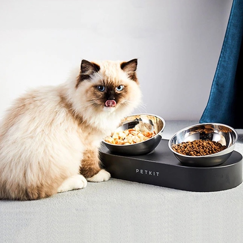 PETKIT Fresh Nano Metal ชามคู่ให้อาหาร / น้ำ รุ่นใหม่ 2020ชามให้อาหาร ...