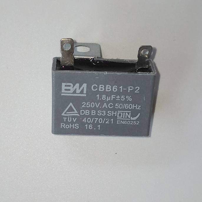 คาปาซิเตอร์ BM 1.8uF 250V. ชนิดบัดกรี เสียบ เพื่อใช้เป็นอะไหล่พัดลม | Shopee Thailand