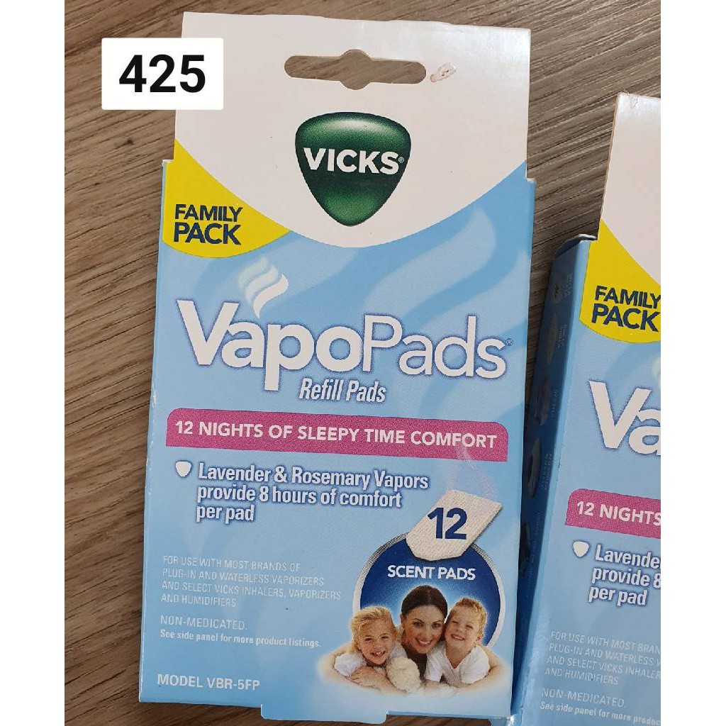 425.Vicks Vapopads Refill Pads แผ่นรีฟิลเครื่องวิค | Shopee Thailand