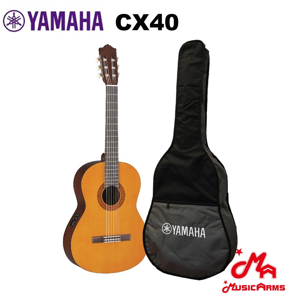 YAMAHA CX40 Electric Acoustic Guitar กีตาร์โปร่งไฟฟ้ายามาฮ่า รุ่น CX40 ...