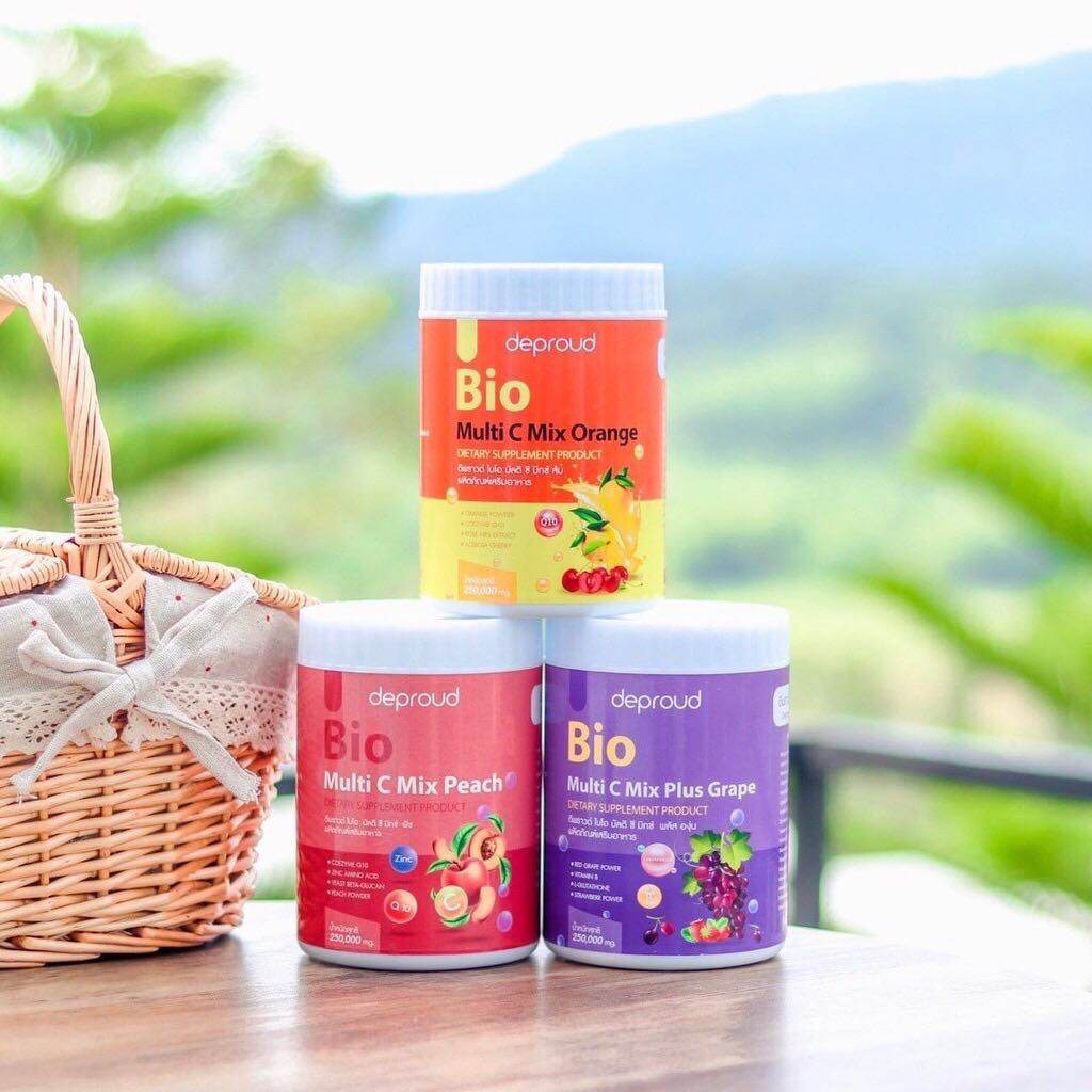 วิตามินซีสด ดีพราว Bio Multi C Mix deproud มี 3 รส พร้อมส่ง ...