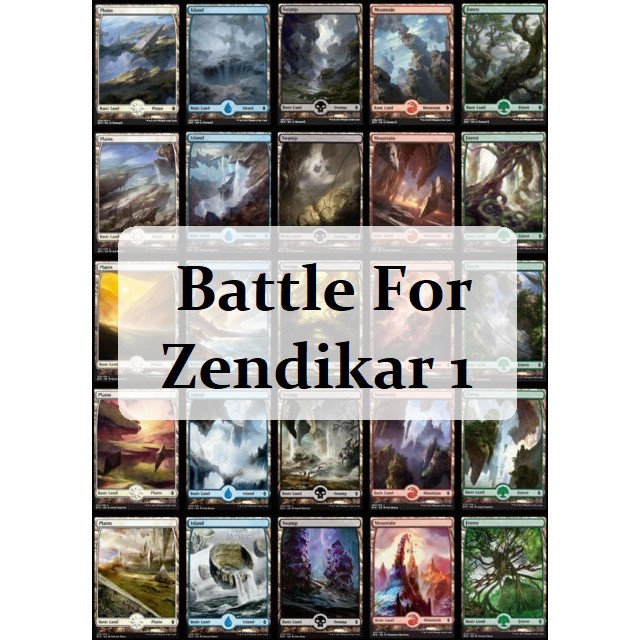 [MTG] Battle for Zendikar Basic land x10 [ภาษาอังกฤษ] | Shopee Thailand