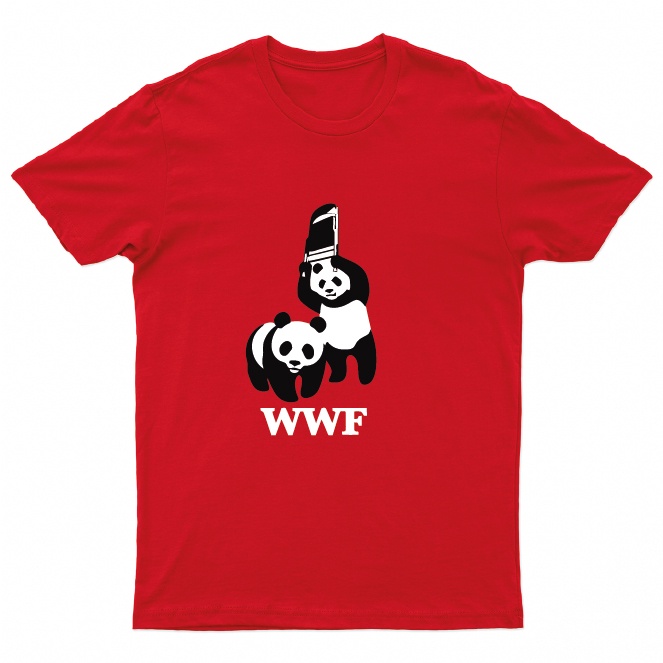 WWF PANDA FIGHT T-SHIRT (Parody) | Shopee Thailand