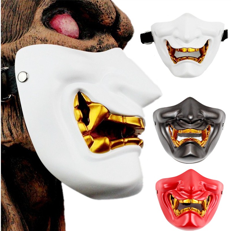 Hannya Mask พุทธ Evil Oni Noh เครื่องแต่งกายเรซิ่น Masquerade คอสเพลย์ ...
