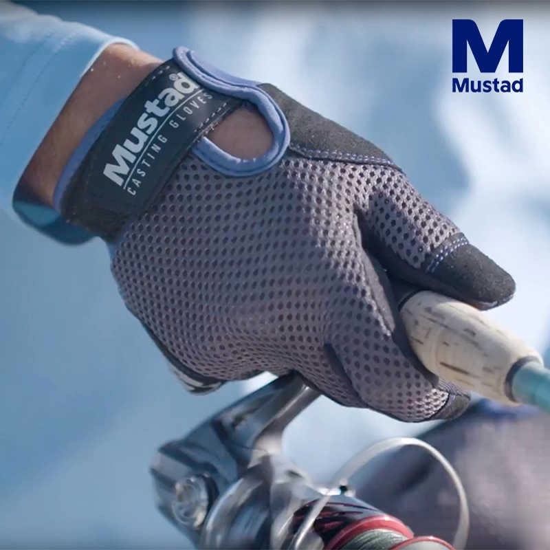 Crazy Fishing ถุงมือ MUSTAD CASTING GLOVES คุณภาพระดับมือโปร | Shopee Thailand