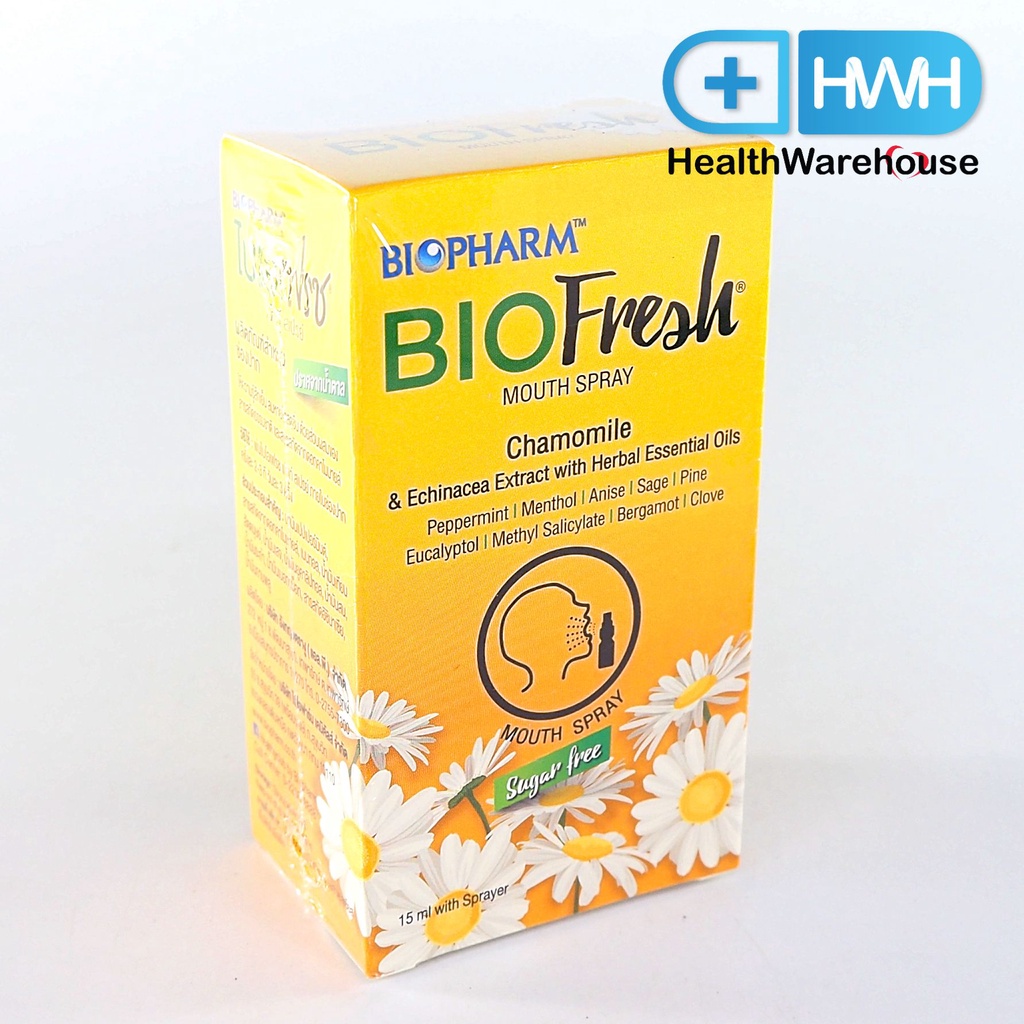 Biofresh 15 mL ไบโอเฟรช เม้าท์ สเปรย์ สารสกัดธรรมชาติ ปราศจากน้ำตาล ...