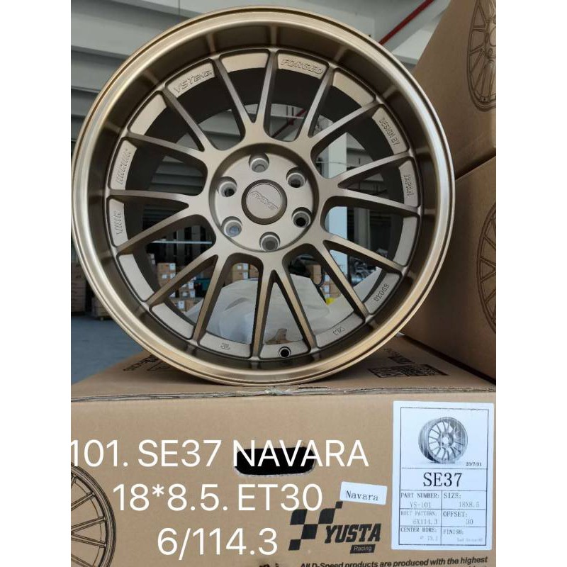 ล้อแม็กใหม่ SE37 ใส่ นาวาร่า ตรงรุ่น ไม่ต้องแปลง ขอบ18 กว้าง 8.5 6/114 ...