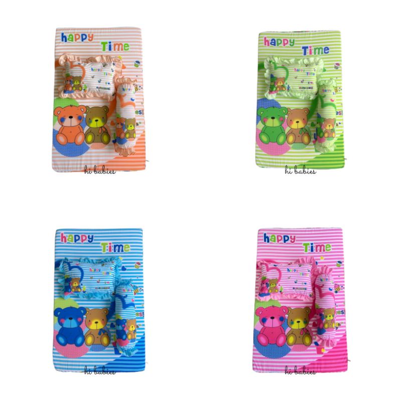 Hi Babies เซตเบาะที่นอนเด็กแรกเกิด 3 ชิ้น ขนาด 22x36x2.5 นิ้ว ลาย Happy ...