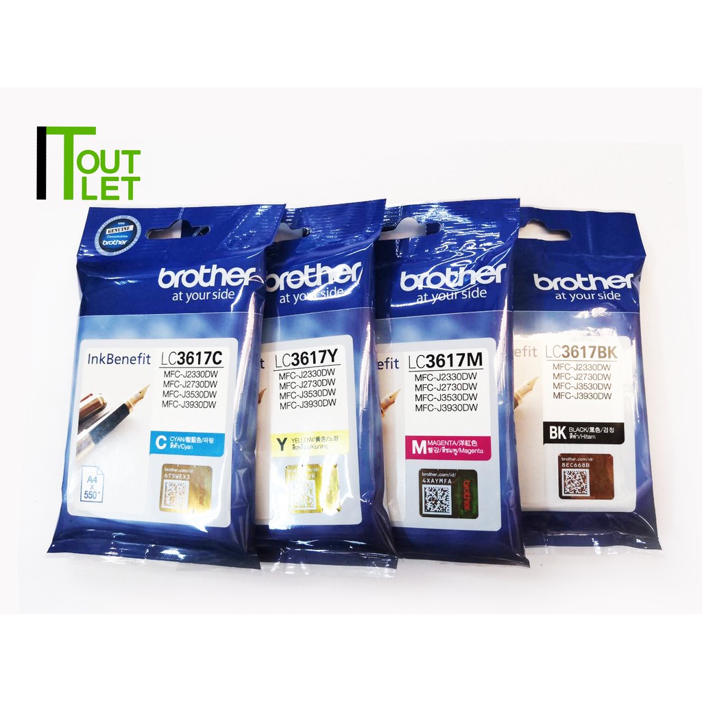Ink Brother LC3617BK , LC3617C , LC3617Y , LC3617M For MFC-J2330DW ...