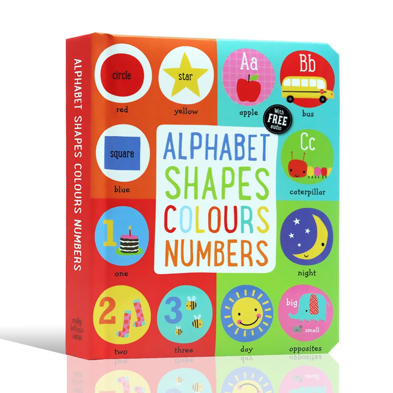 Alphabet Shapes Colours Numbers (Board book) หนังสือเด็กภาษาอังกฤษ ...