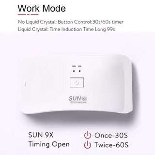 เครื่องอบUV 2in1 LED/UV Lamp SUN9 Xplus LED UV Nail Lamp 36W /sunmini ...