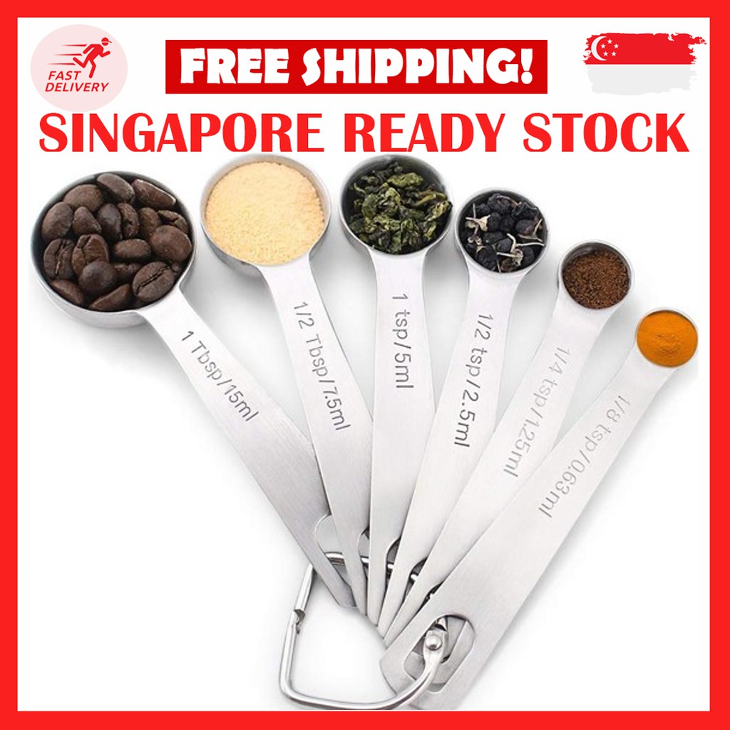 สแตนเลส MEASURING SPOONS BAKING SPOONS COOKING SPOONS KITCHEN GADGET ...