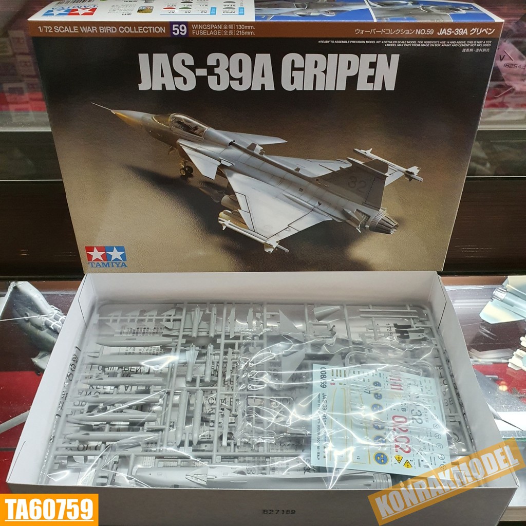 TAMIYA 60759 JAS-39A Gripen [1/72] (บ.ข.20 ของ ทอ.ไทย) | Shopee Thailand