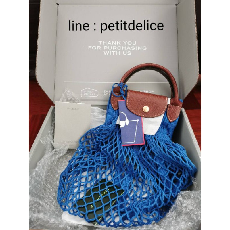 Longchamp Le Pliage Filet NEW BLUE | Shopee Thailand