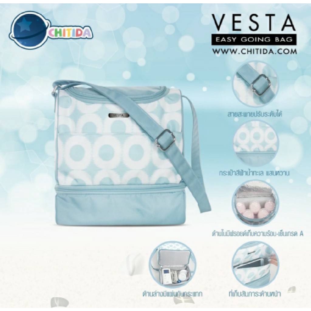 CHITIDA BAG กระเป๋าเก็บความเย็น รุ่น Easy Going Bag แถมไอซ์เจล 2 ซอง ...