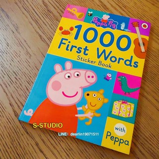 Peppa Pig: 1000 First Words Sticker Book | Shopee Thailand