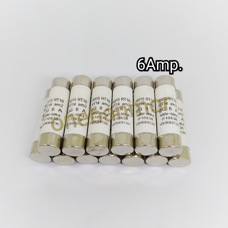 ฟิวส์เซรามิค R015 RT18 RT14 1Amp. 2Amp. 3Amp. 4Amp. 5Amp. 6Amp. 8Amp ...