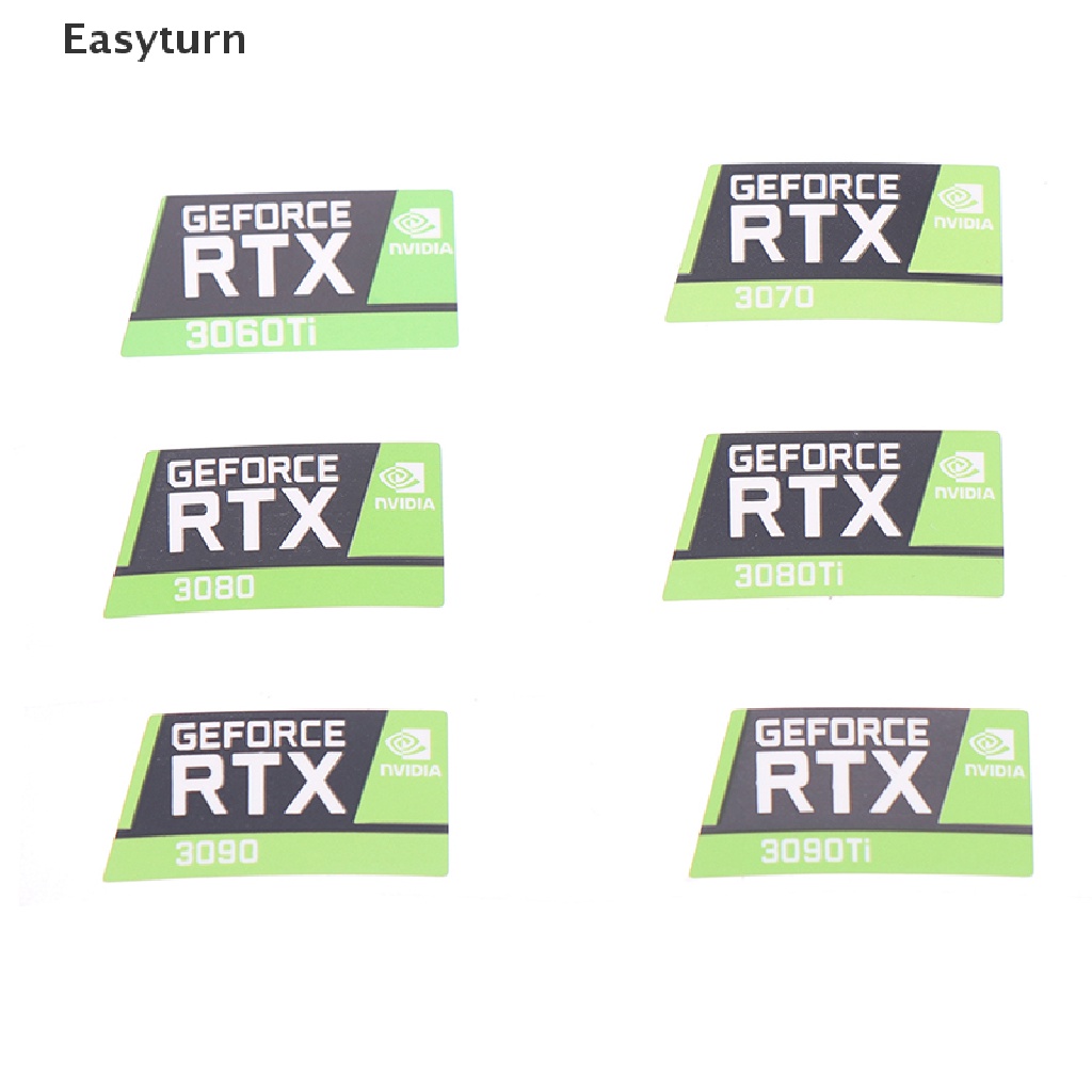 Easyturn RTX 3090TI 3080TI 3070 3060 desktop sticker laptop graphics ...
