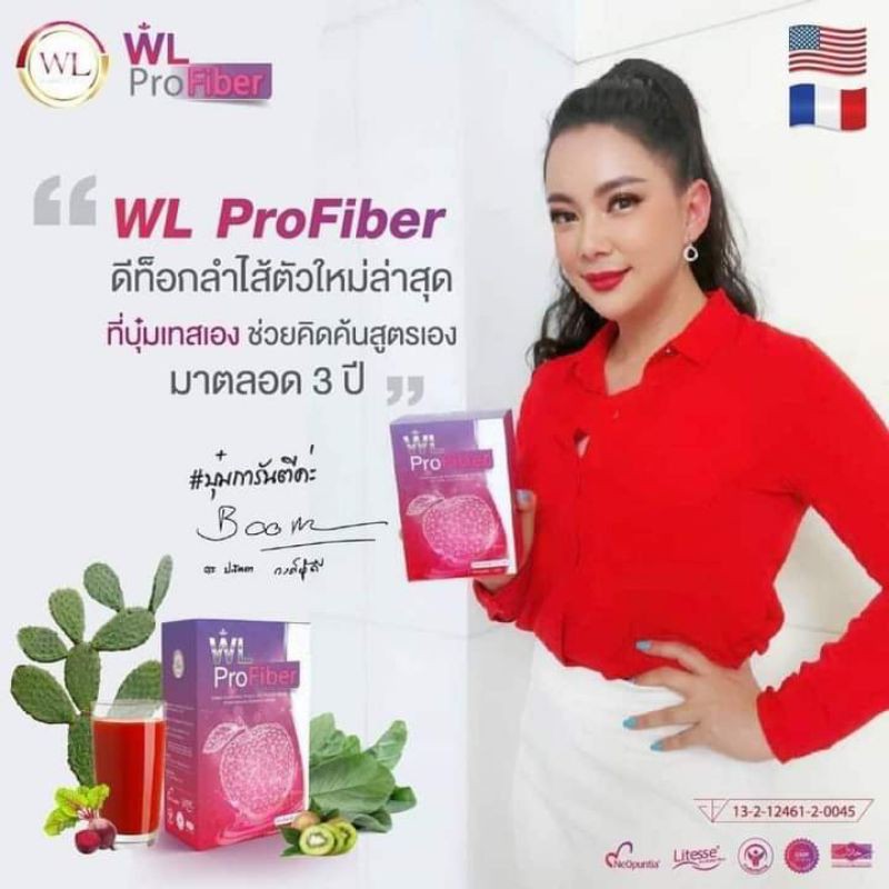 WL Pro Fiber สูตรผสมไฟเบอร์ และกระบองเพชร ช่วยในการขับถ่าย ดีท็อกลำไส้ | Shopee Thailand