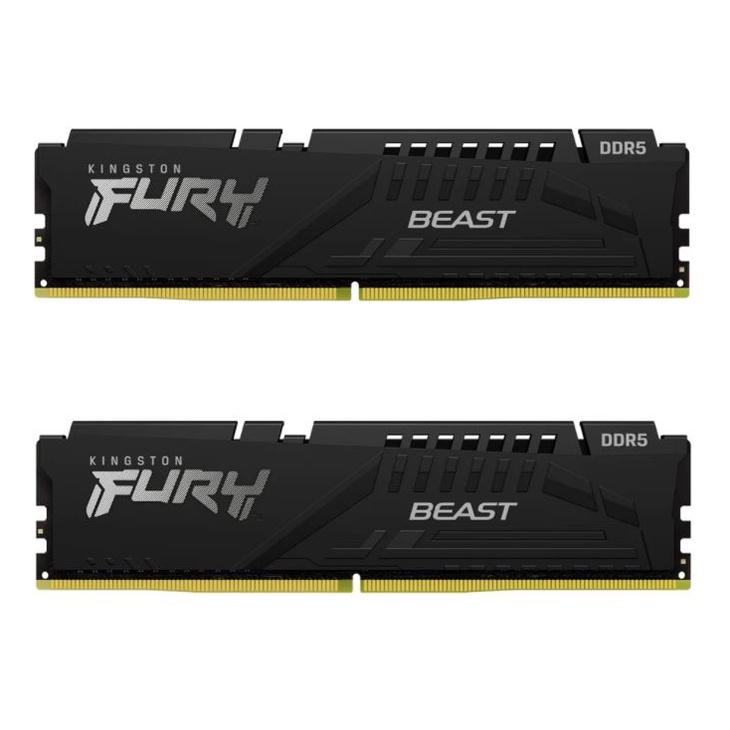 32GB (16GBx2) DDR5 5200MHz RAM (หน่วยความจำ) KINGSTON FURY BEAST DDR5 (BLACK) (KF552C40BBK2-32 ...