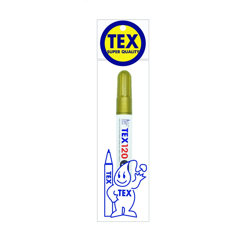 TEX เท็กซ์ 120 ปากกาเพนท์ของ Paint Marker แพ็ค 1 ด้าม (มีให้เลือก 8 สี ...