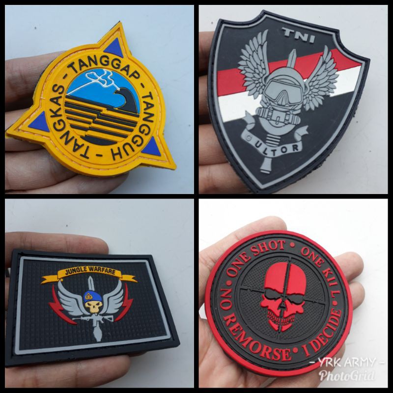 ตราสัญลักษณ์ยาง tni gultor one shot one kill emblem T3 | Shopee Thailand