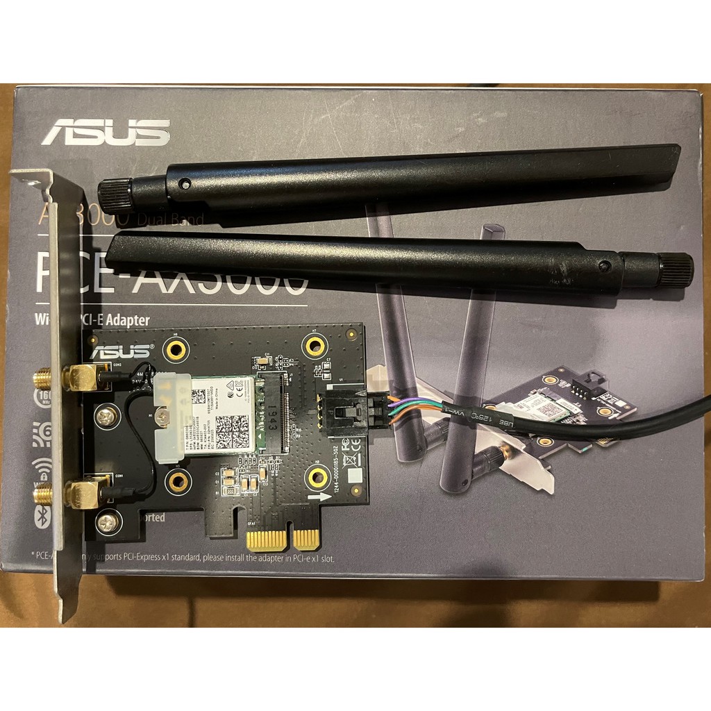 Asus PCE-AX3000 wifi6 PCI-E adapter การ์ดไวไฟคอม PC (มือสอง) | Shopee ...