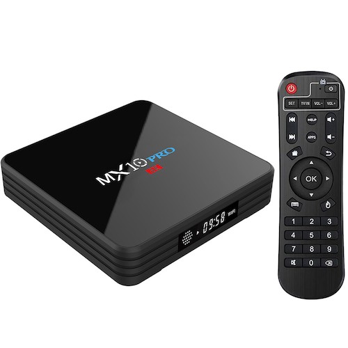 MX10PRO Android 8.1 กล่องสมาร์ททีวี Quad Core 4 พัน 3D Media player ...
