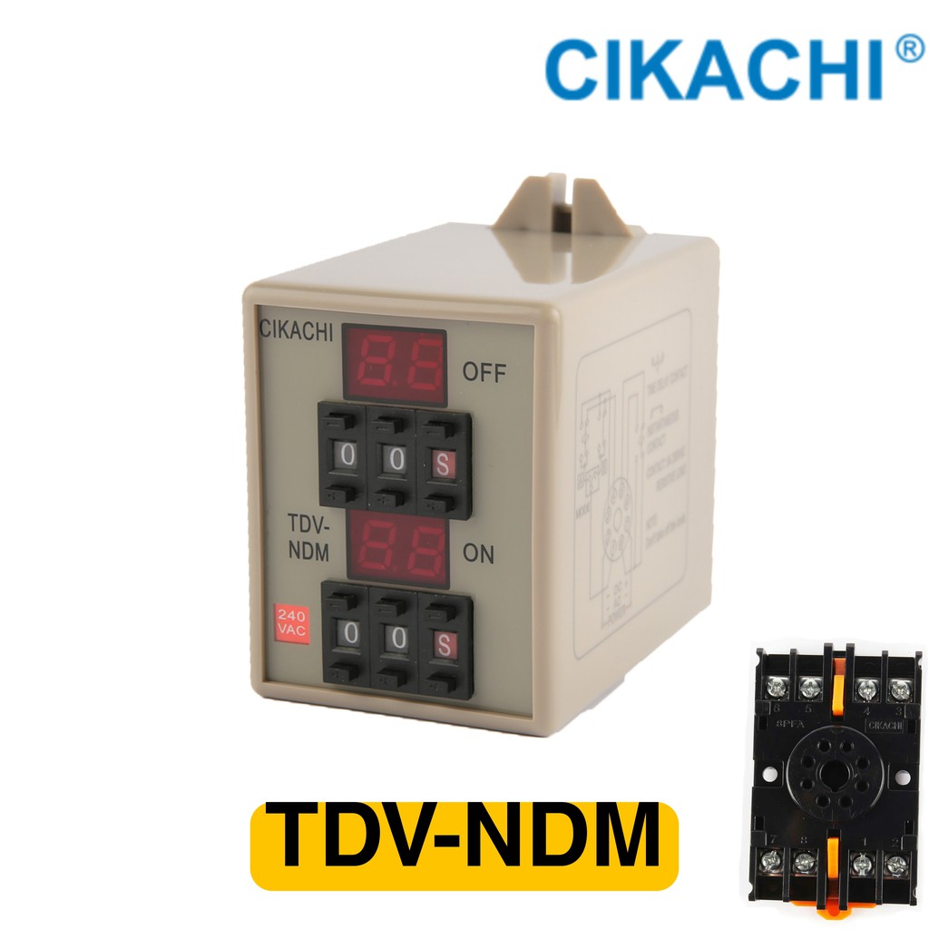 CIKACHI TDV-NDM Twin Timer ทวินไทม์เมอร์ดิจิตอล | Shopee Thailand