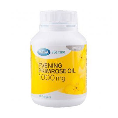 Mega We Care Evening Primrose Oil EPO 1000mg (30 capsules) | Shopee ...